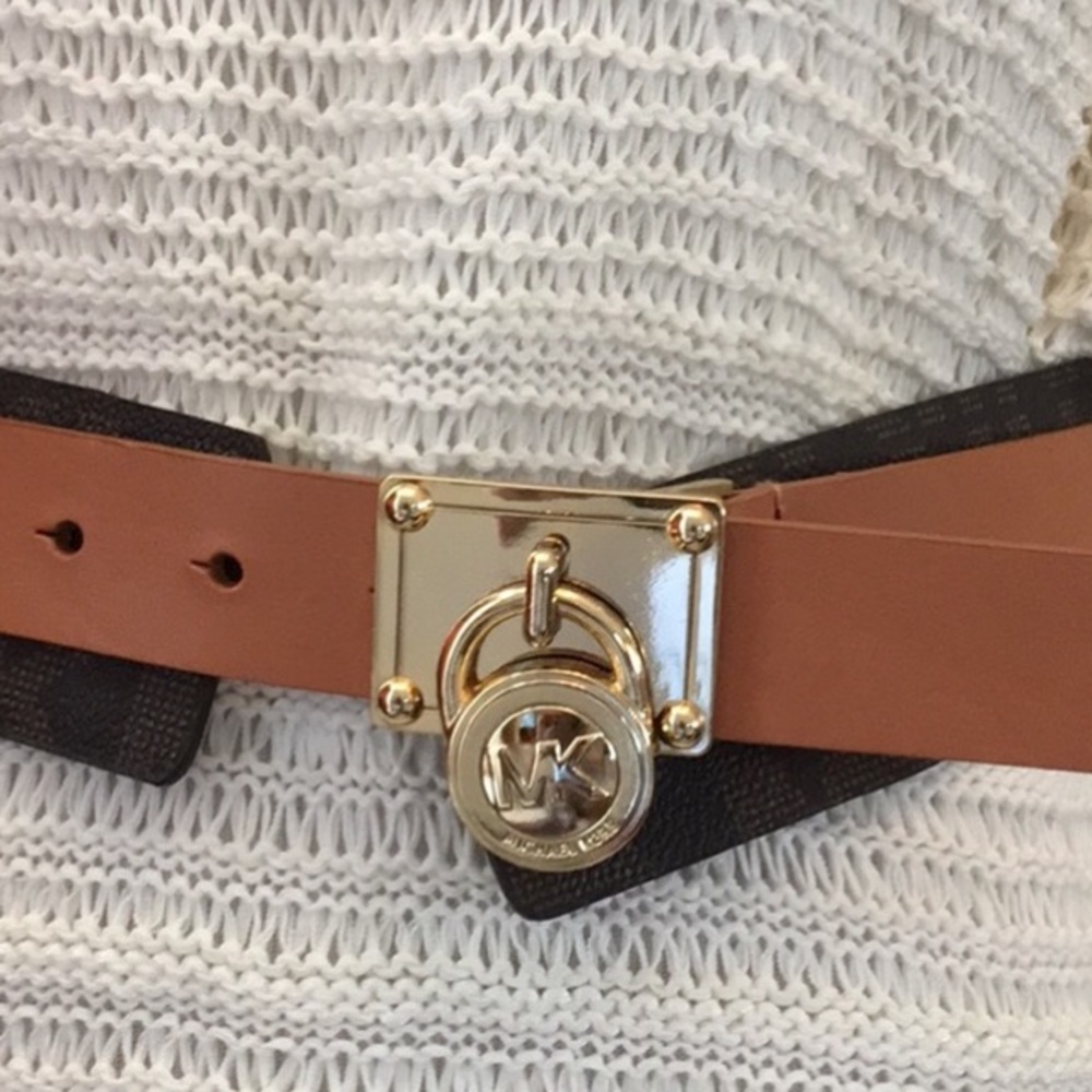 Michael Kors Hamilton Lock Belt - Gem